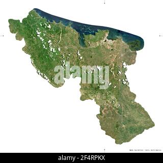 Nord, department of Haiti. High resolution satellite map Stock Photo ...