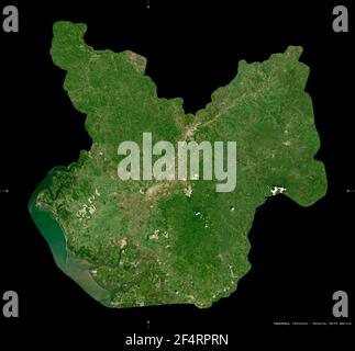 Choluteca, department of Honduras. High resolution satellite map ...
