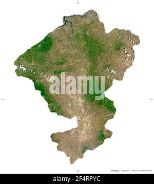Comayagua, department of Honduras. High resolution satellite map ...