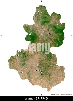 Lempira, department of Honduras. High resolution satellite map Stock ...