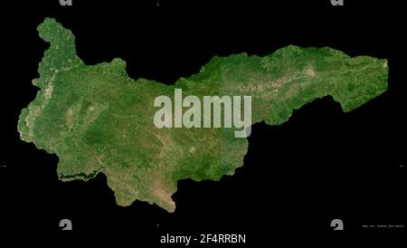 Yoro, department of Honduras. High resolution satellite map. Locations ...