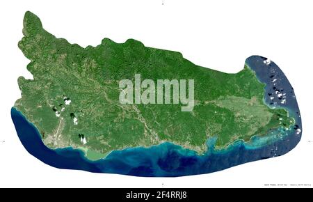 Saint Thomas, parish of Jamaica. High resolution satellite map Stock ...