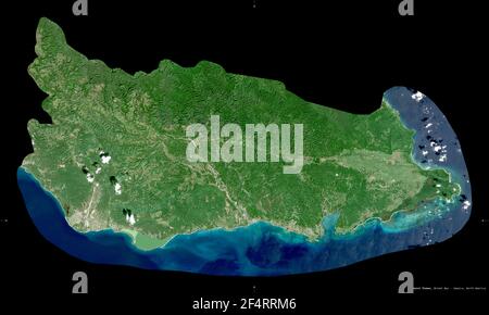Saint Thomas, parish of Jamaica. High resolution satellite map ...