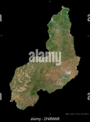 Piaui, state of Brazil. High resolution satellite map Stock Photo - Alamy
