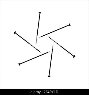 All Pin Tachni Pin Icon Vector Art Illustration Stock Vector Image ...