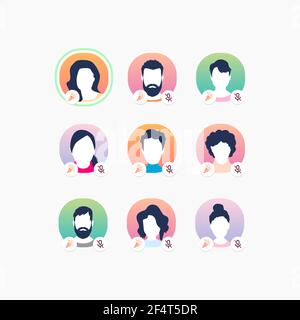 community avatars isolated icon Stock Vector Image & Art - Alamy