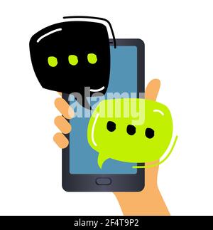 Talking woman with speech bubble black glyph icon Stock Vector Image ...