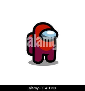Among Us The Game Character set illustration isolated on white ...