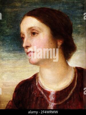 Portrait Of The Countess Somers by George Frederick Watts Stock Photo ...