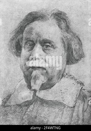 Portrait of a Man with a Moustache 1630 by Gian Lorenzo Bernini Stock ...
