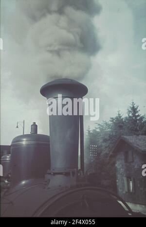 european steam locomotive of the early 20th century, isolated Stock ...