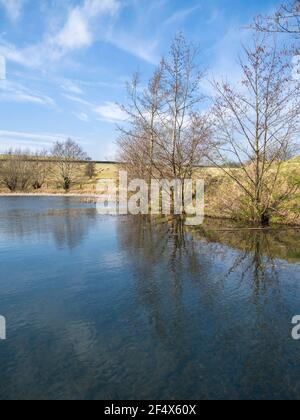 A pond at the old lead mine works at Blackmoor Reserve near ...