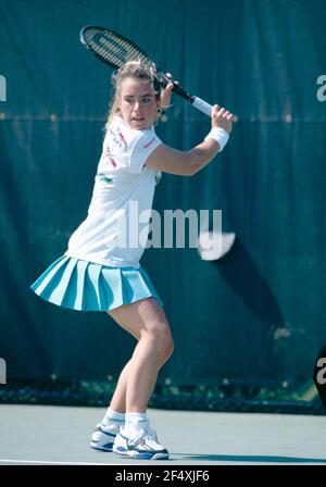 American tennis player and coach Lisa Raymond, Hilton Head 1998 Stock ...
