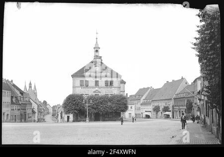 Market and town hall Geithain. Market and town hall Stock Photo - Alamy