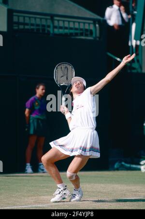 French tennis player Pascale Paradis, Wimbledon, UK 1990s Stock Photo ...