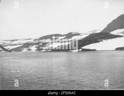 Isafjord, Iceland. View from the high-sea passenger steamer "Viktoria ...