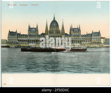 Budapest. Parliament (1896). Donaufront Stock Photo - Alamy