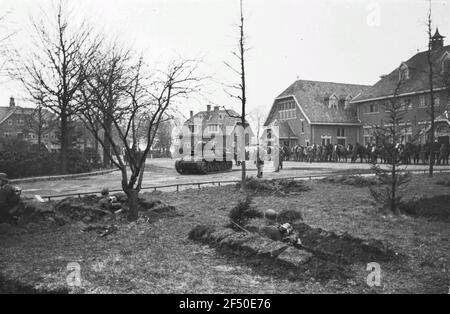 German tanks during an exercise, probably in Germany. In the picture a ...