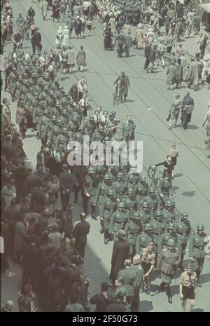 Munich. March of German and Italian fascist (well-being proximity ...