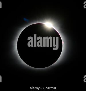 Diamond Ring Effect in Total Solar Eclipse Stock Photo - Alamy