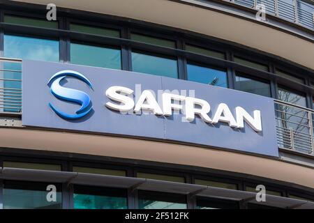 Logo on the Safran building (Paul-Louis Weiller site). Safran is a ...