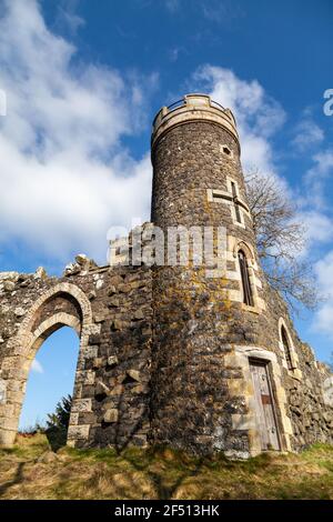Balcarres folly / tower in the Balcarres Estate near Colinsburgh, Fife ...