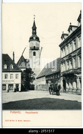 Germany, Saxony, Pulsnitz, Market Square, old townhall Stock Photo - Alamy