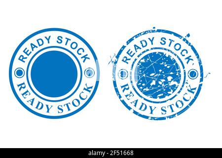 Ready stock sign or stamp on white background, vector illustration ...