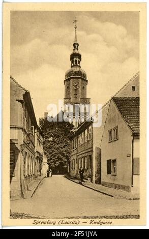 The 1918 postcard of Spremberg in Brandenburg, Germany, published by ...