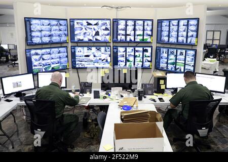 Temporary processing facilities are constructed in Donna, Texas, Feb. 8 ...