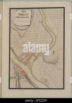 Plan of Coblentz and Hermanstein Stock Photo - Alamy