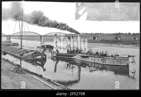 Torgau. Elb bridge and trail Stock Photo - Alamy