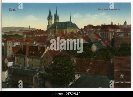 Look from the quarry Basilica Sankt Nicholas Stock Photo - Alamy