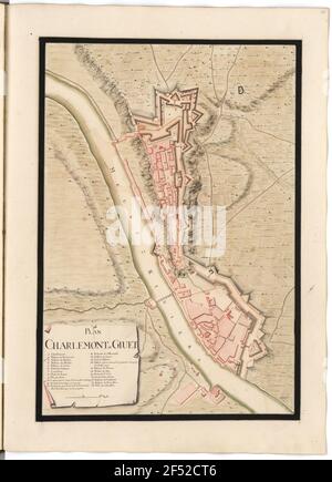 Map of Charlemont and Giuet Stock Photo - Alamy