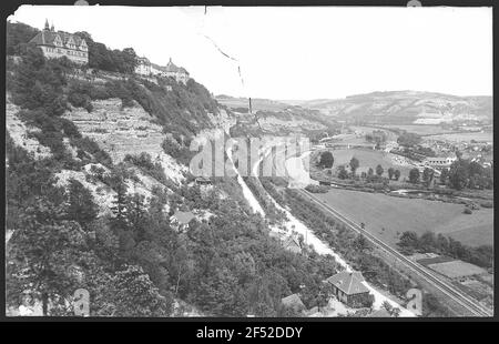 Dornburg. Goethe - Castle, view to the Saaletal Stock Photo - Alamy
