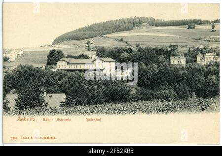 Bahnhof Sebnitz. railway station Stock Photo - Alamy