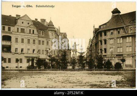 Bahnhofstraße Torgau. Station road Stock Photo - Alamy