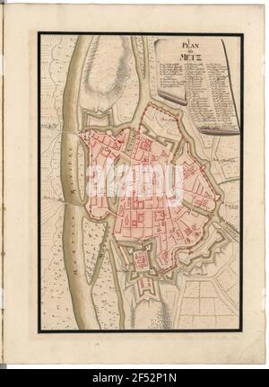 Map of Metz Stock Photo - Alamy