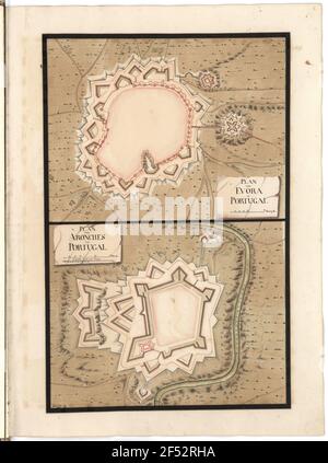 Plan of Evora Stock Photo - Alamy