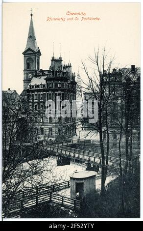 Chemnitz. Portal bar and paulikirche Stock Photo - Alamy