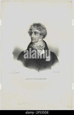 Portrait of Armand-Emmanuel du Plessis, Duke of Richelieu, Le duc de ...