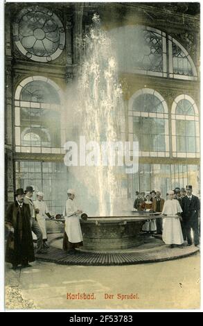 The sparkling water Carlsbad. The sparkling water Stock Photo - Alamy