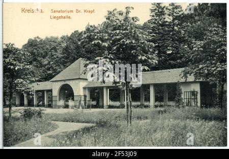 Kreischa. Sanatorium Dr. Krapf - Liegehalle Stock Photo - Alamy