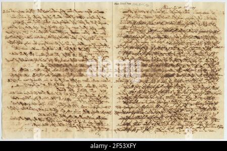Letter from Friedrich Teck to August Wilhelm Schlegel, back Stock Photo ...
