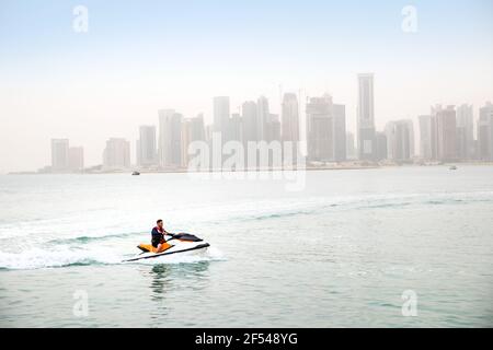 Activities Intercontinental Beach, Doha, Qatar Stock Photo - Alamy