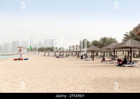 Activities Intercontinental Beach, Doha, Qatar Stock Photo - Alamy