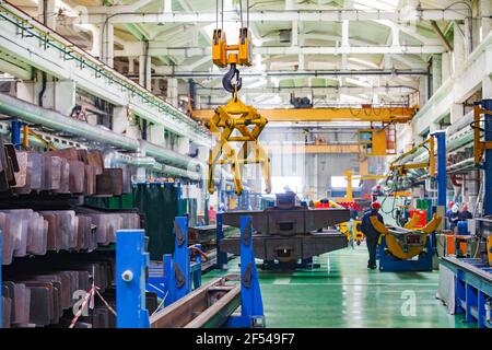 Ekibastuz, Pavlodar region, Kazakhstan May 28 2012: Carriage-building ...