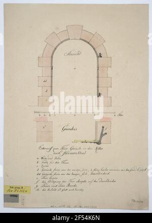 Storing dope, castle, cellar, door. Design, basic and elevation Stock ...