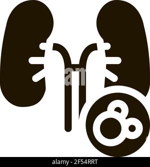 Lungs pain glyph icon, body and painful, lungs ache sign, vector ...