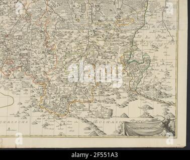 Kt. 39: Map of Oberlausitz, 1: 120 000, copper engraving, 1759 Stock ...